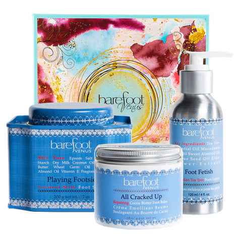 Foot Gift Set. Lotion, Balm & Soak Foot Trio | Barefoot Venus ...